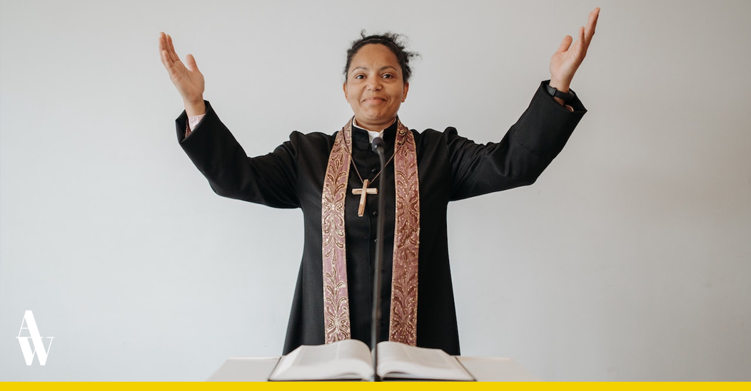 Female Pastor Preaching